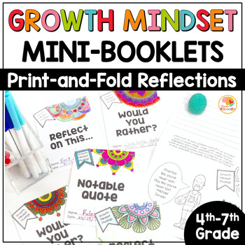 Growth Mindset Booklets: Reflections for Upper Grades
