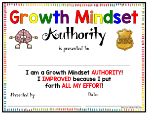 Growth Mindset Awards