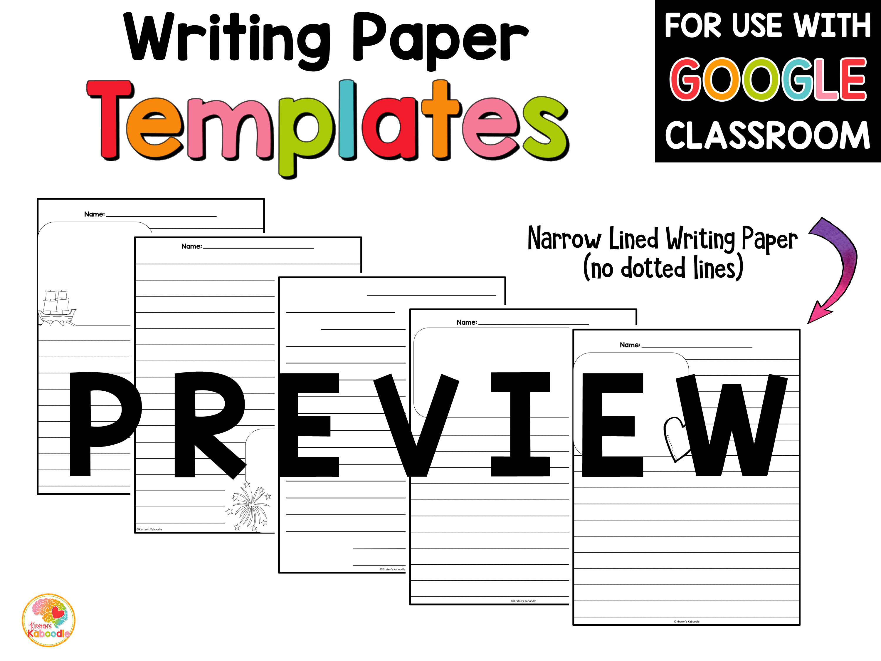 Blank Writing Paper Templates