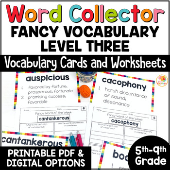 Word Collector Fancy Vocabulary: Word of the Week for 5th-9th Grade