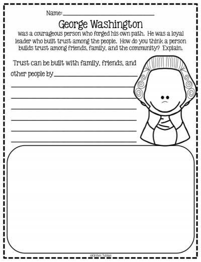 I am George Washington by Brad Meltzer Literature Activities