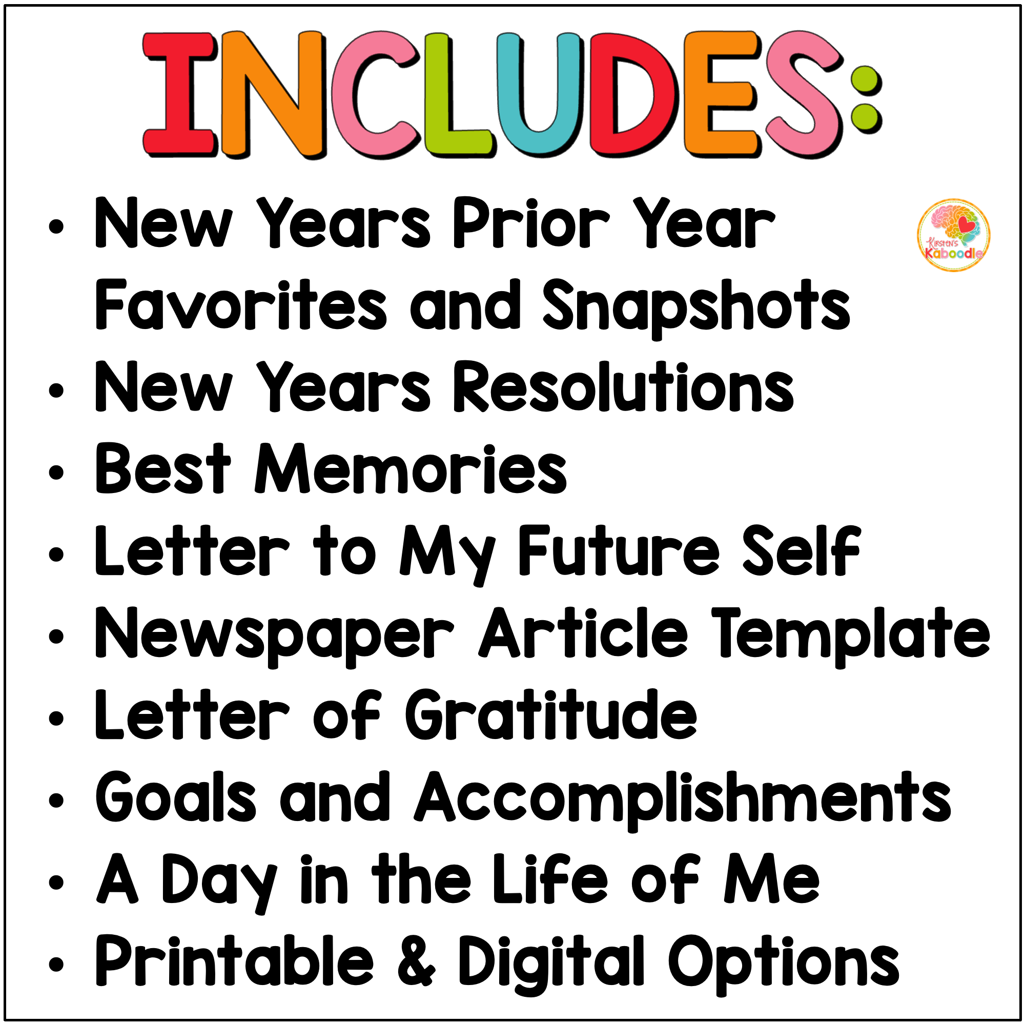 Collective Nouns List and BINGO Game