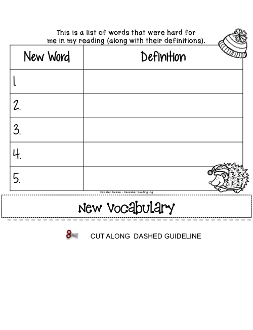 Reading Logs - Winter Flip Books
