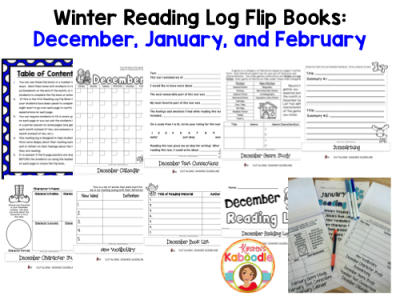 Reading Log Flip Books BUNDLE for the Full Year • Kirsten's Kaboodle