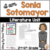 I am Sonia Sotomayor by Brad Meltzer Literature Unit Activities ...