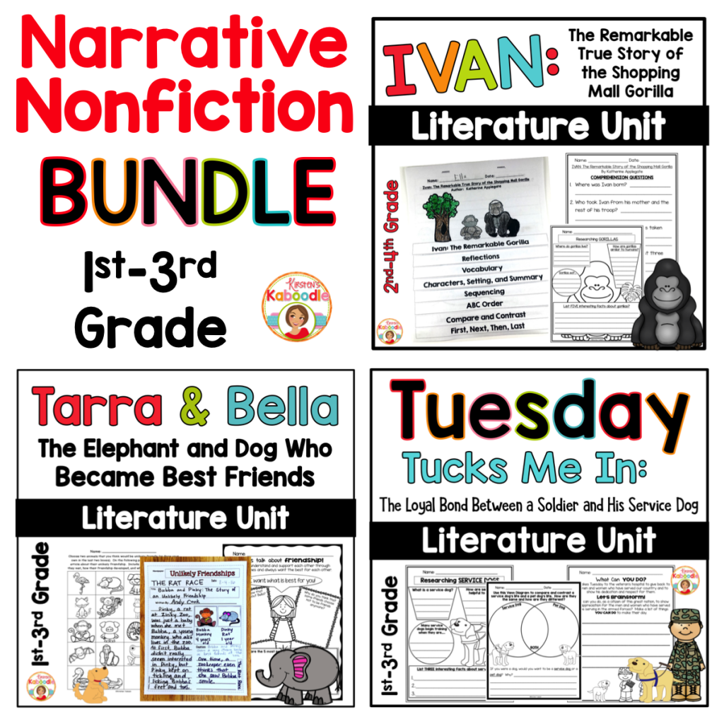Narrative Nonfiction Picture Book BUNDLE • Kirsten's Kaboodle