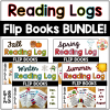 Reading Log Flip Books BUNDLE for the Full Year • Kirsten's Kaboodle
