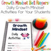 Growth Mindset Bell Ringers: Daily Activites for Your Students