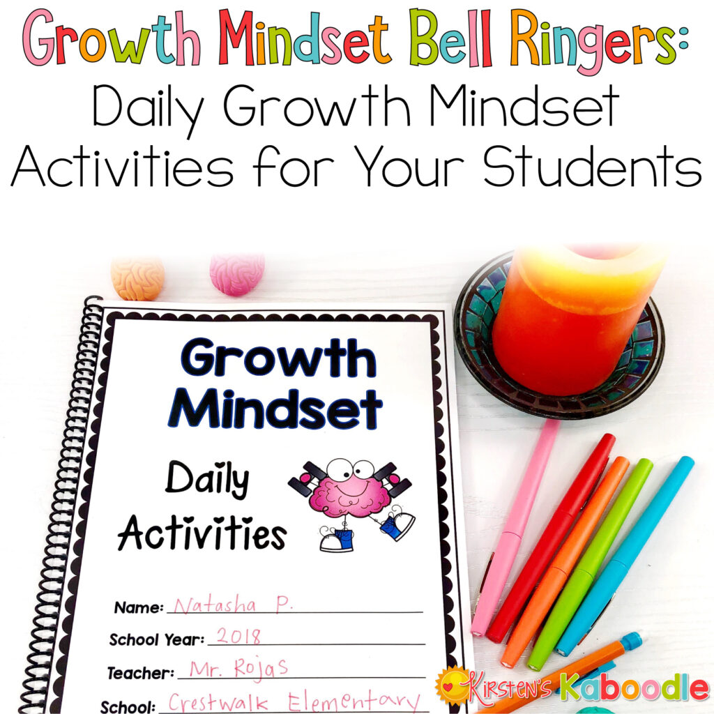 Growth Mindset Bell Ringers: Daily Activites for Your Students