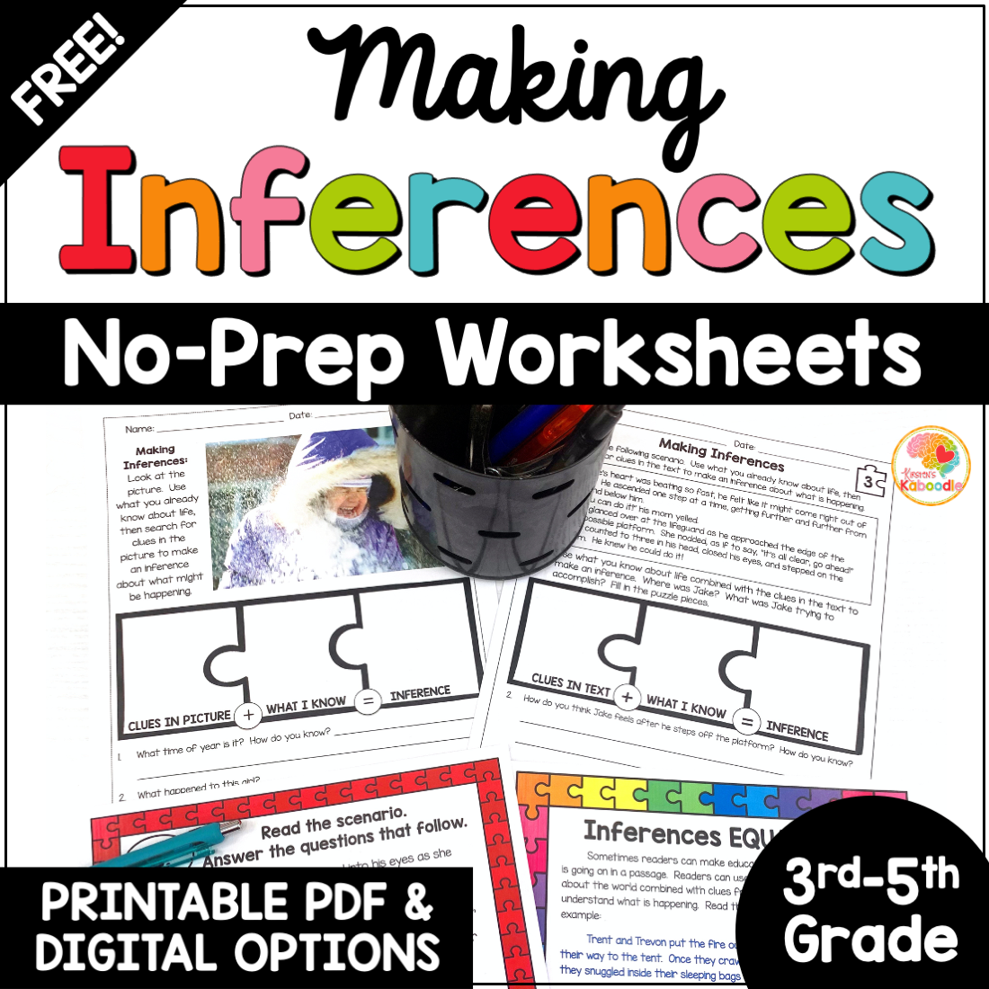 Free Making Inferences 3rd-4th Grade • Kirsten's Kaboodle